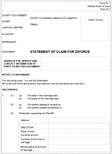 Preparing Alberta Family Law Divorce Forms – Canadian Legal Resource ...
